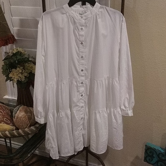 Tasha Polizzi | Tops | Tasha Polizzi Collection White Dresslong Tunic ...